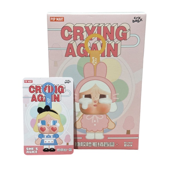 POP MART | Accessories | Pop Mart Crybaby Crying Again Shes Alice ...